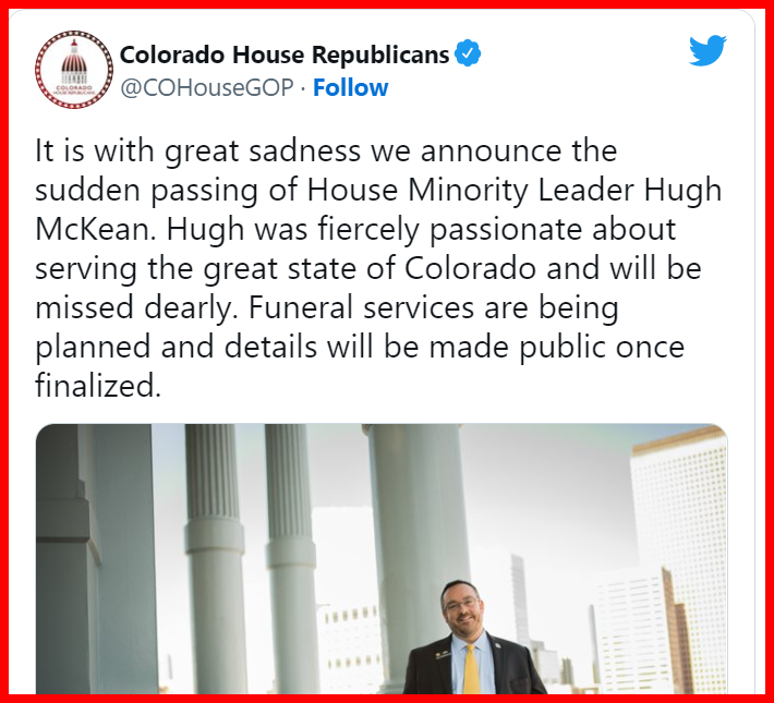 Colorado GOP official dies suddenly at 55, Oct 30, 2022 ...