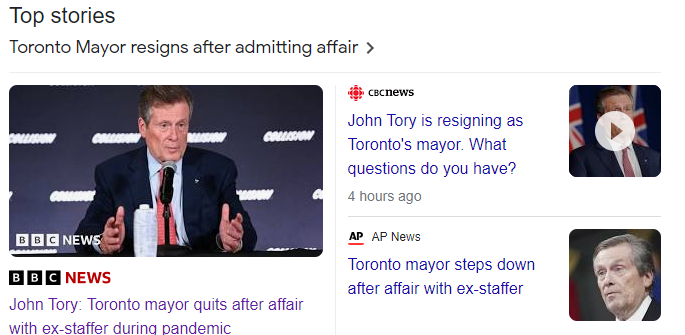 John Tory: Toronto mayor quits after affair with ex-staffer during ...