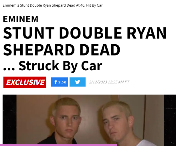 Eminem’s Stunt Double Killed At 40 – Cracktheircode, Using Gematria we ...