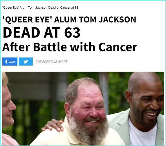 “Queer Eye” alum Tom Jackson, who appeared on the show’s first season ...