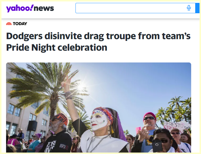 Dodgers disinvite drag troupe from team’s Pride Night celebration ...