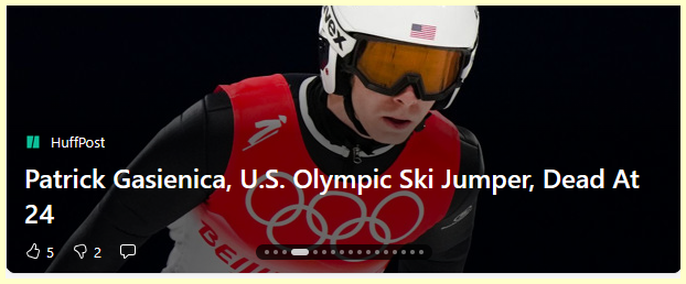U.S. Olympic ski jumper Patrick, died at the age of 24, after being ...