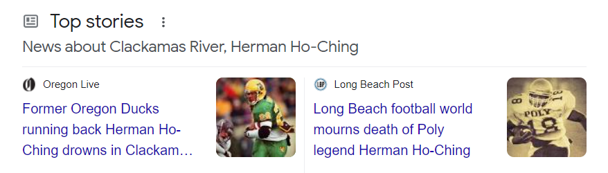 Herman Ho-Ching, a running back who played two seasons at Oregon, died ...