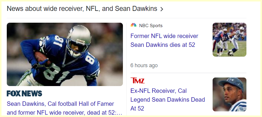 Former Cal Football Star Wide Receiver Sean Dawkins Dies at 52 ...