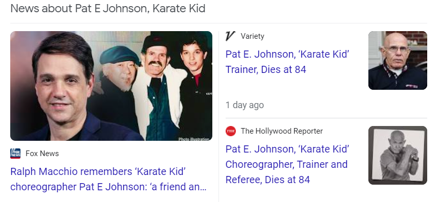 Pat E. Johnson, ‘Karate Kid’ Trainer, Dies at 84 – Cracktheircode ...